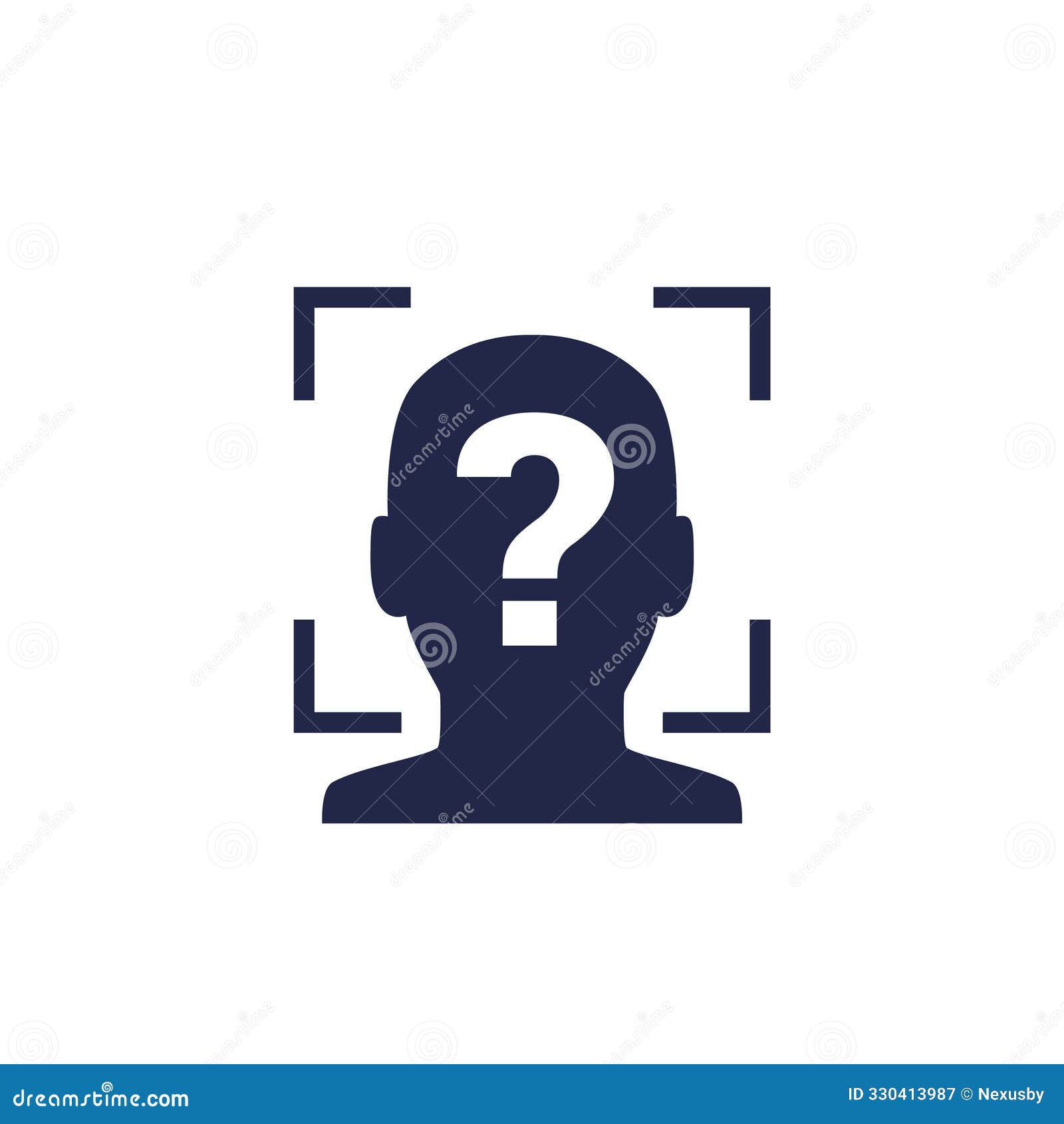 Recognition Icon, Identity System Recognize. Security Digital Scanner ...