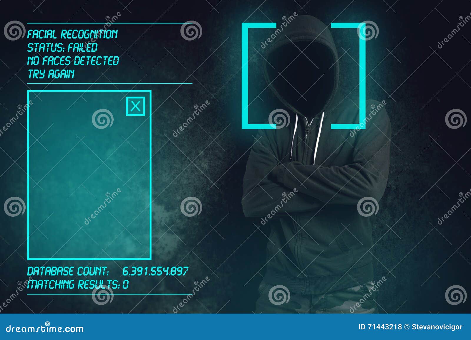 Facial Recognition Software Failed at Biometric Verification Stock ... Facial Recognition Software Failed at Biometric Verification Stock ...