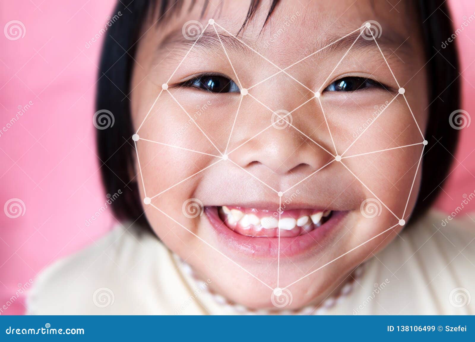 Facial Recognition System Concept Stock Image - Image of facial ...