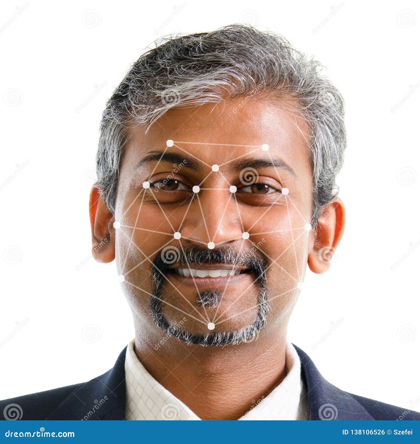 Facial Recognition System Concept Stock Photo - Image of digital ...