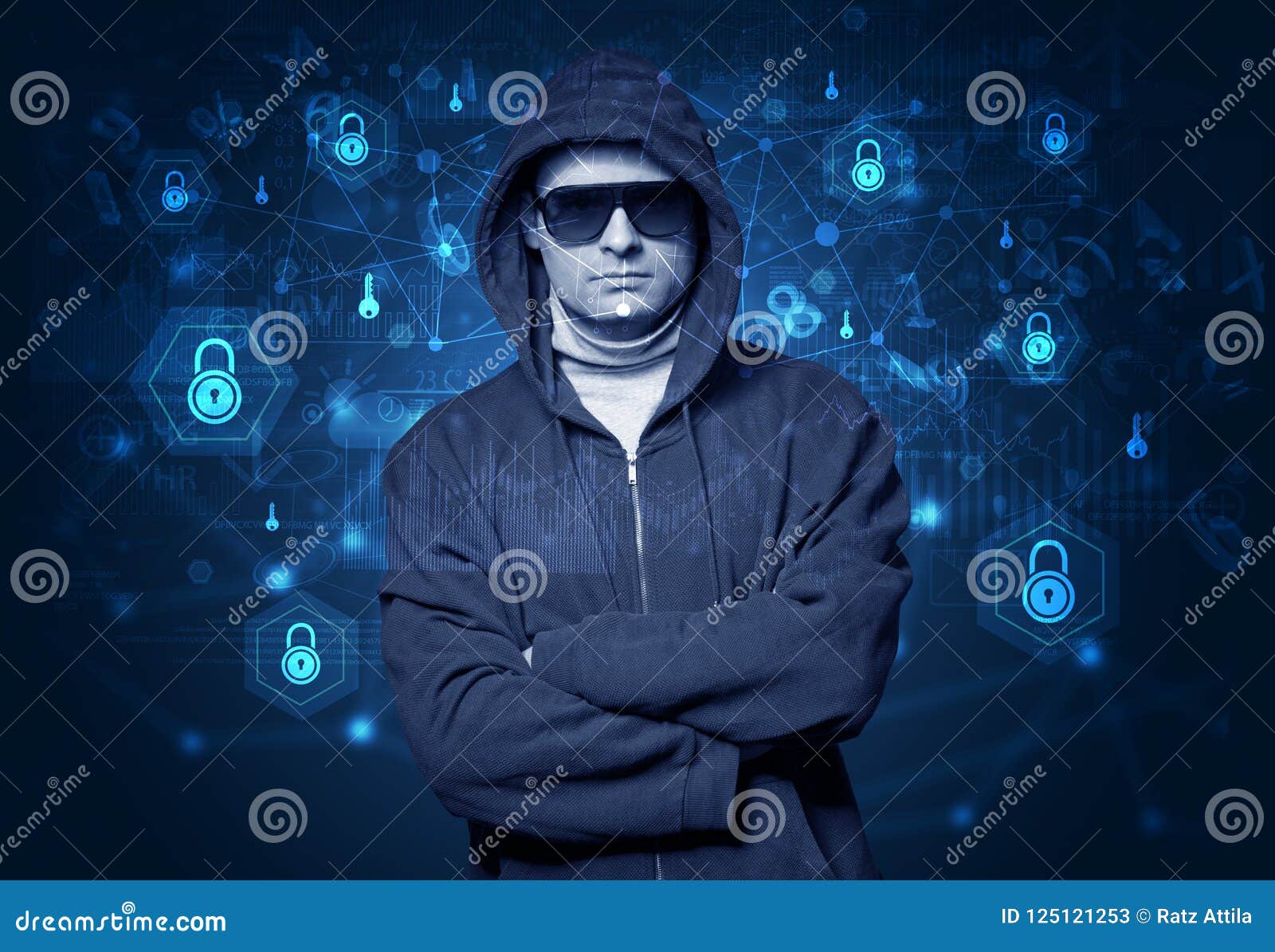 Facial Security Recognition Concept Stock Image - Image of intruder ...