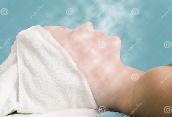 Facial Steam Treatment stock image. Image of people, fresh - 710125