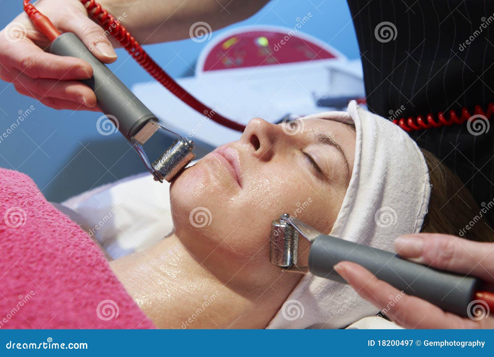 Facial treatment stock image. Image of therapist, micro - 18200497