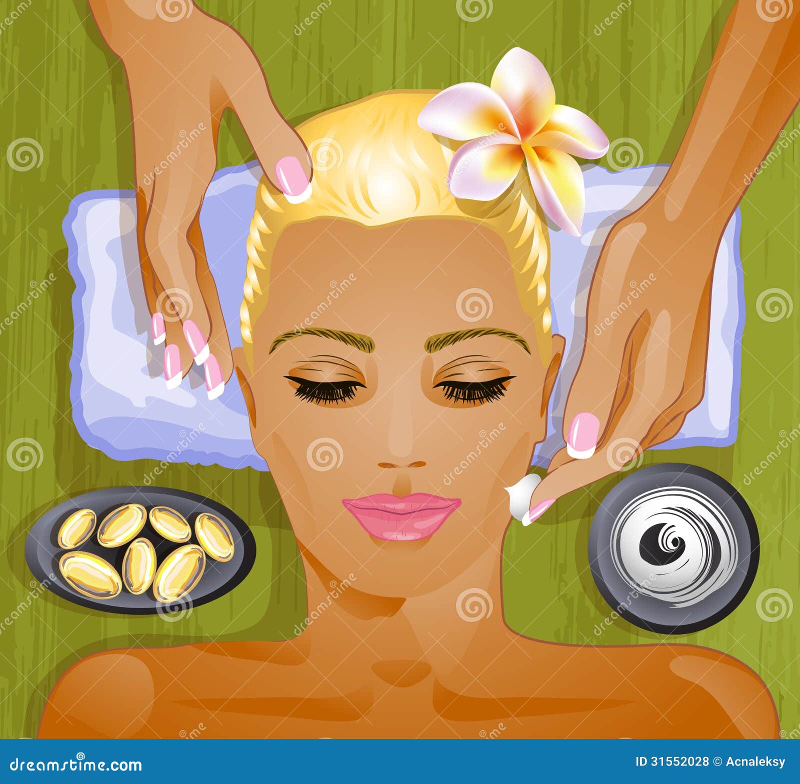 PRP Facial Treatment Royalty-Free Cartoon | CartoonDealer.com #71684849
