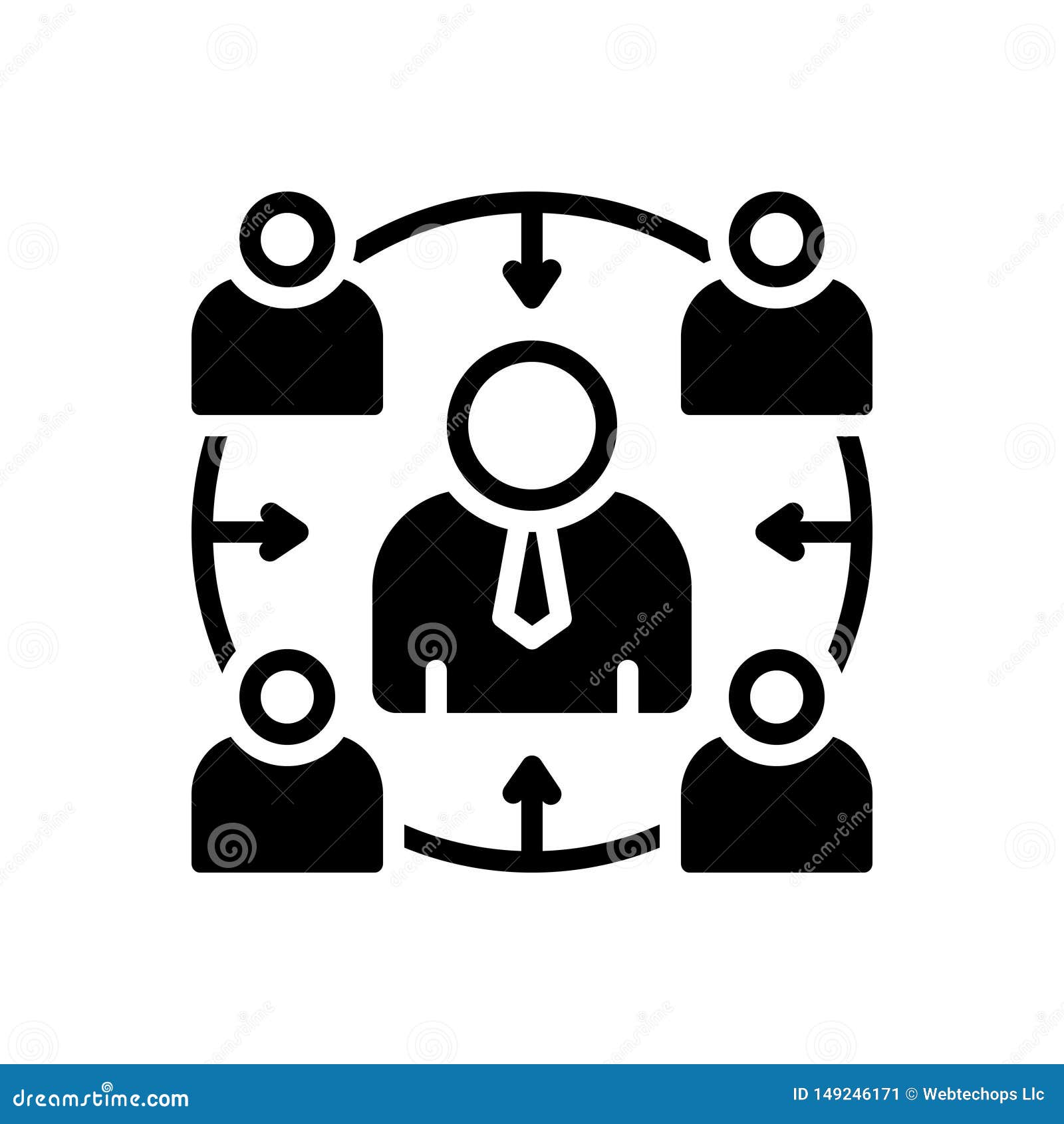 Black Solid Icon for Facilitator, Accommodation and Comfort Stock ...