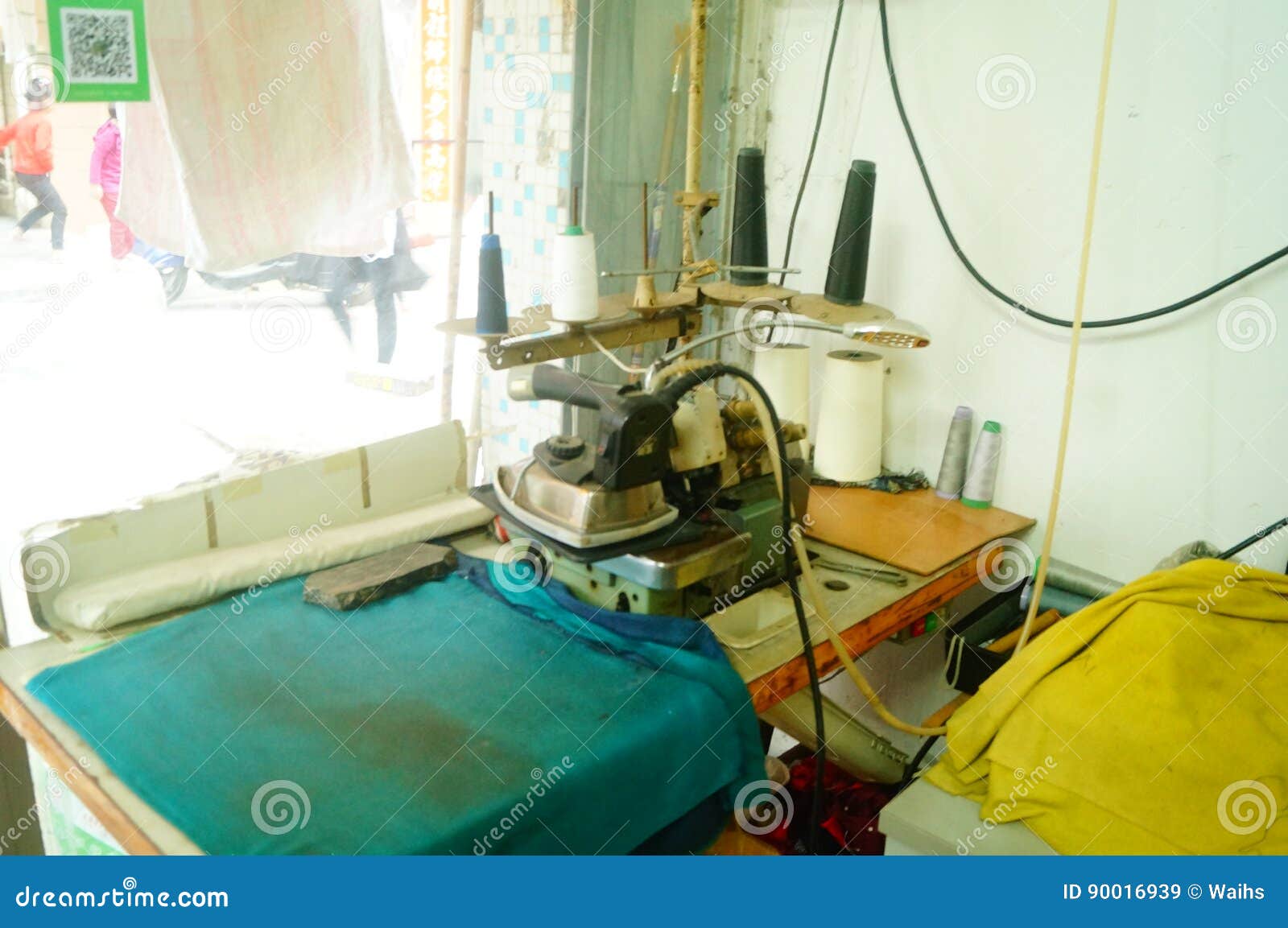 Facilities and Equipment for Ironing Clothes in a Sewing Shop Editorial ...