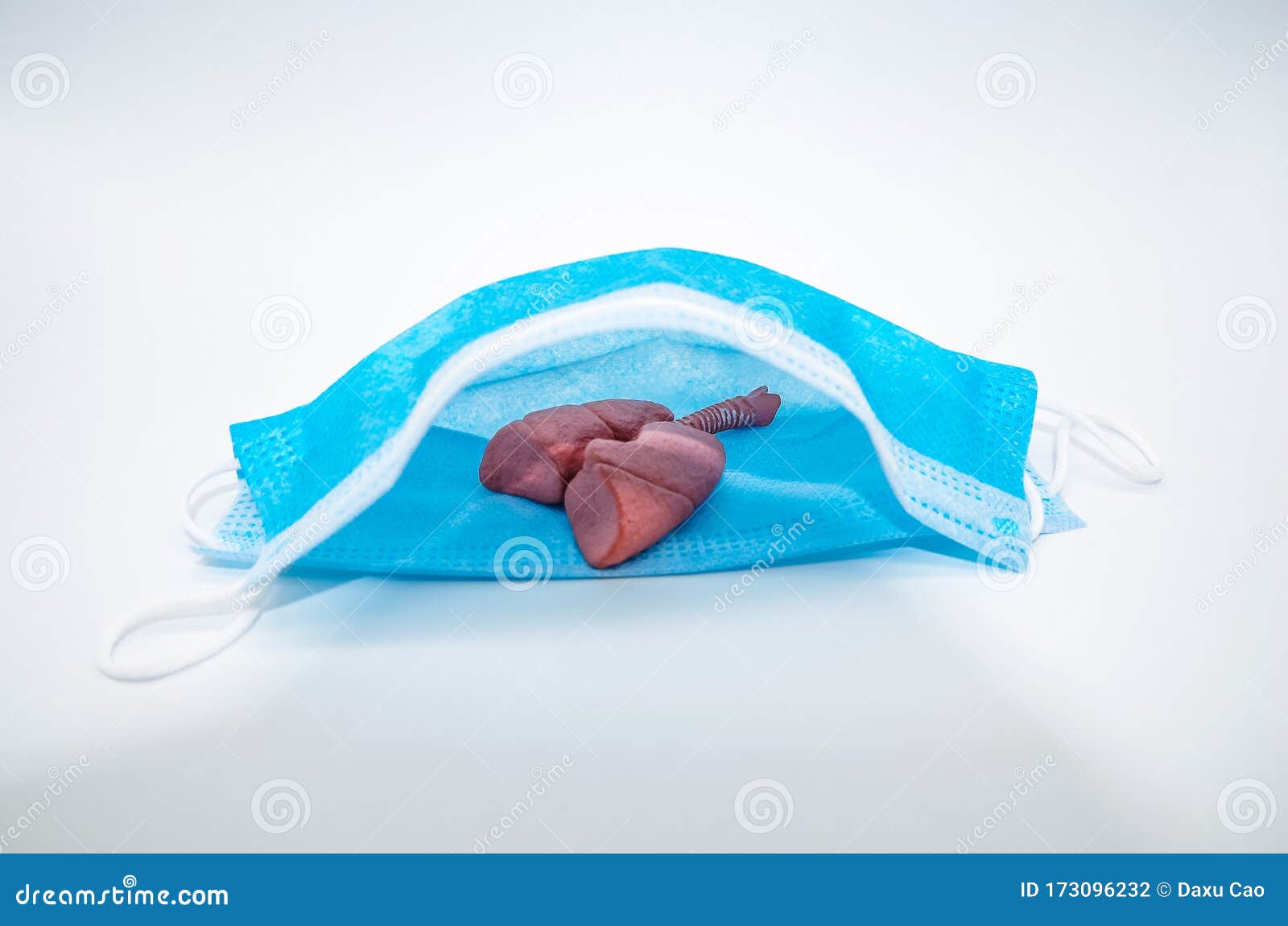 Surgical Masks Protect the Lungs from the Virus Stock Photo - Image of ...