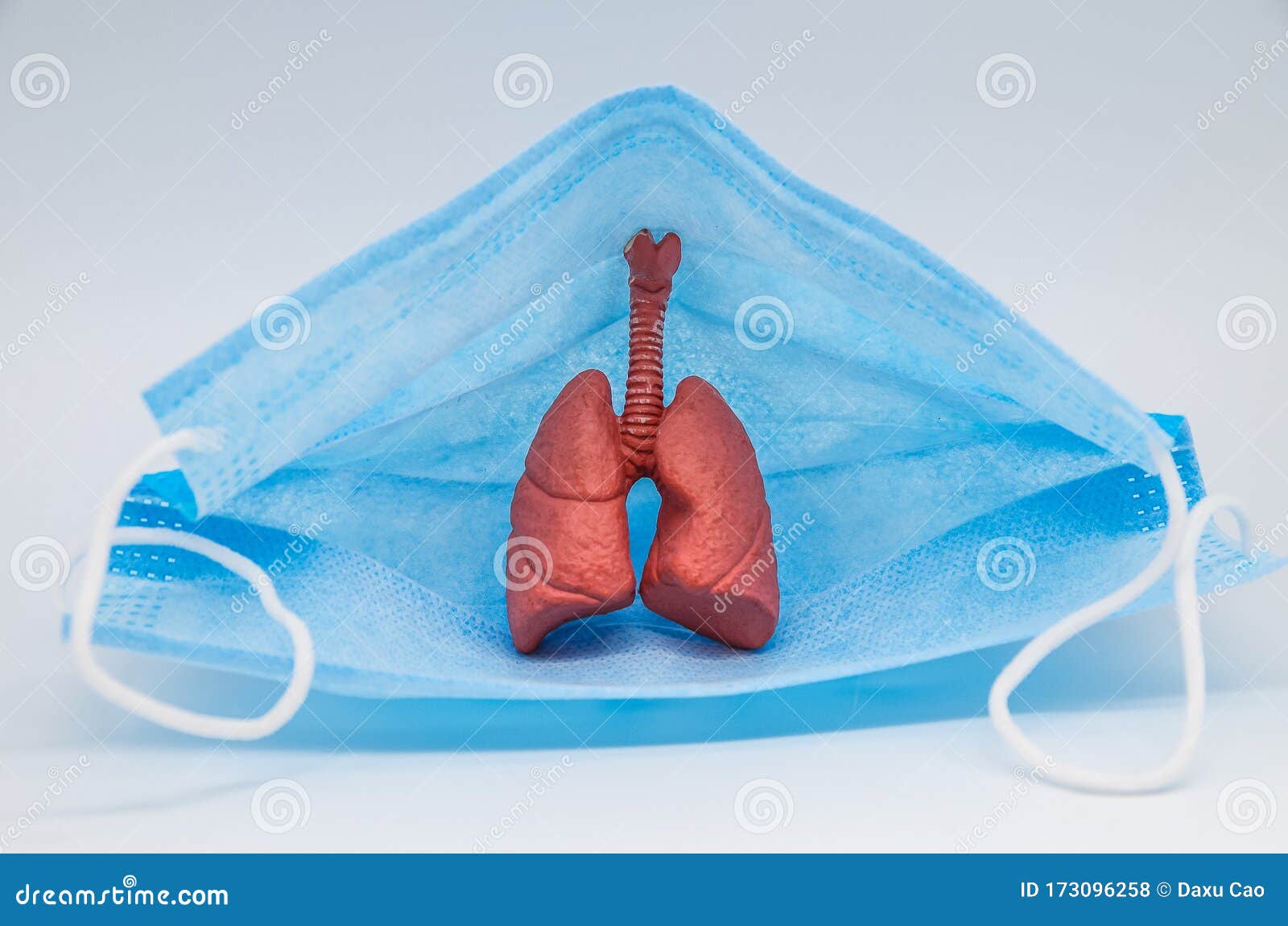Surgical Masks Protect the Lungs from the Virus Stock Photo - Image of ...