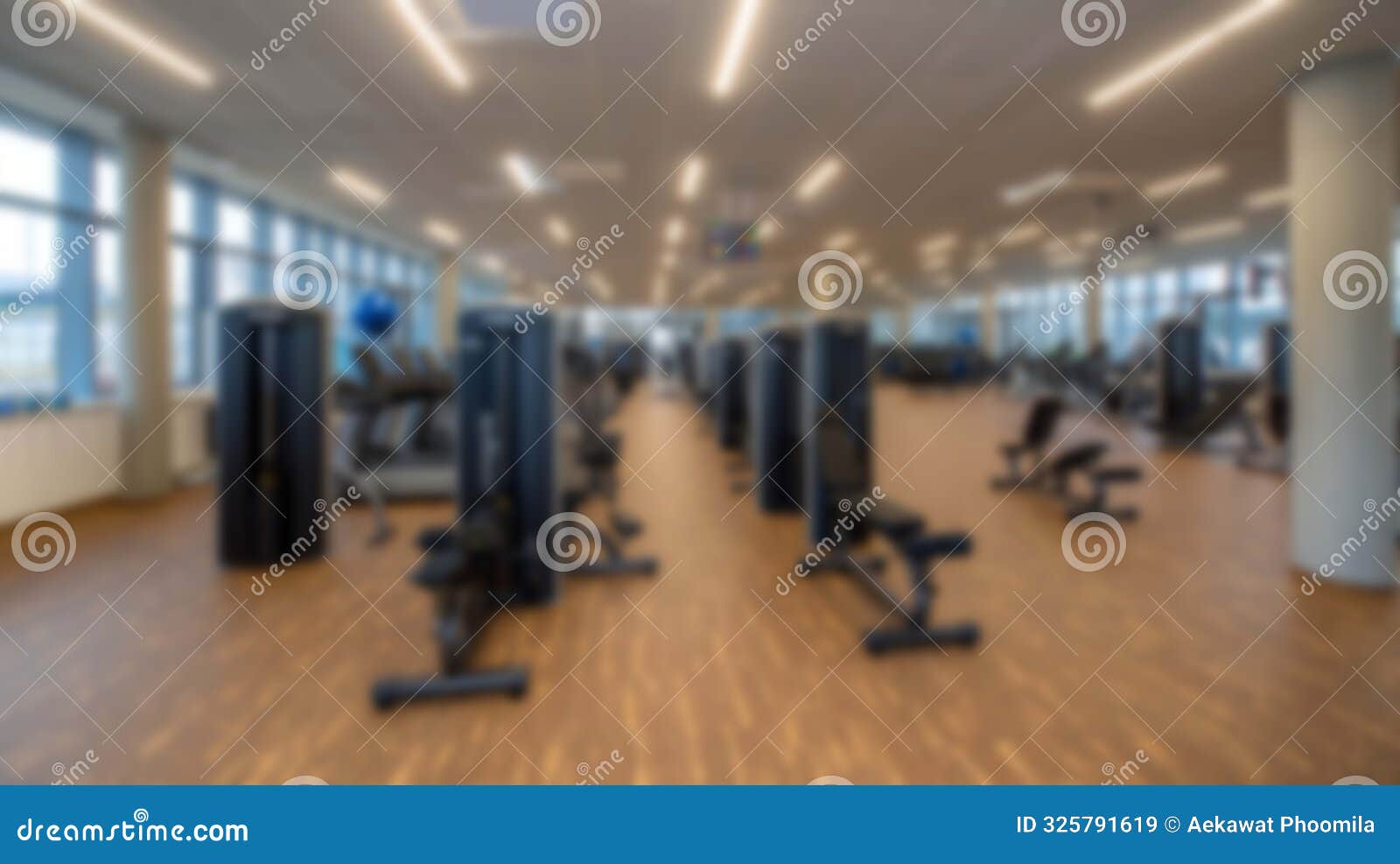 Facilities for Workout, Blurred Background Stock Illustration ...