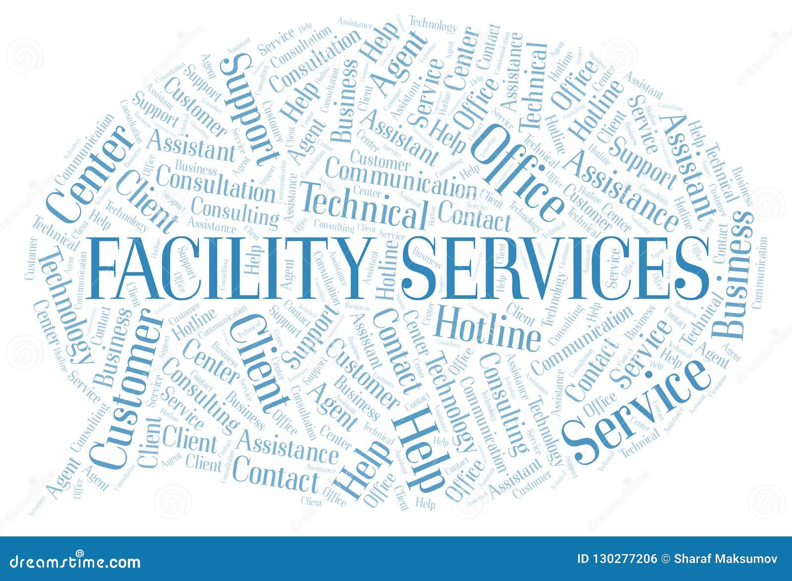 Facility Services Word Cloud. Stock Illustration - Illustration of ...