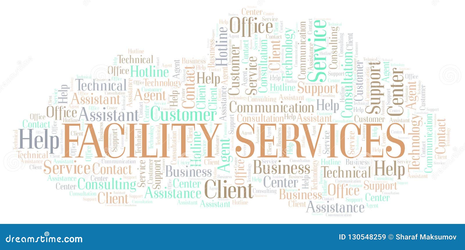 Facility Services Word Cloud. Stock Illustration - Illustration of ...