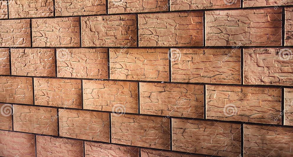 Facing Brick Laying. Facing Bricks Wall Texture, Masonry of Facing ...