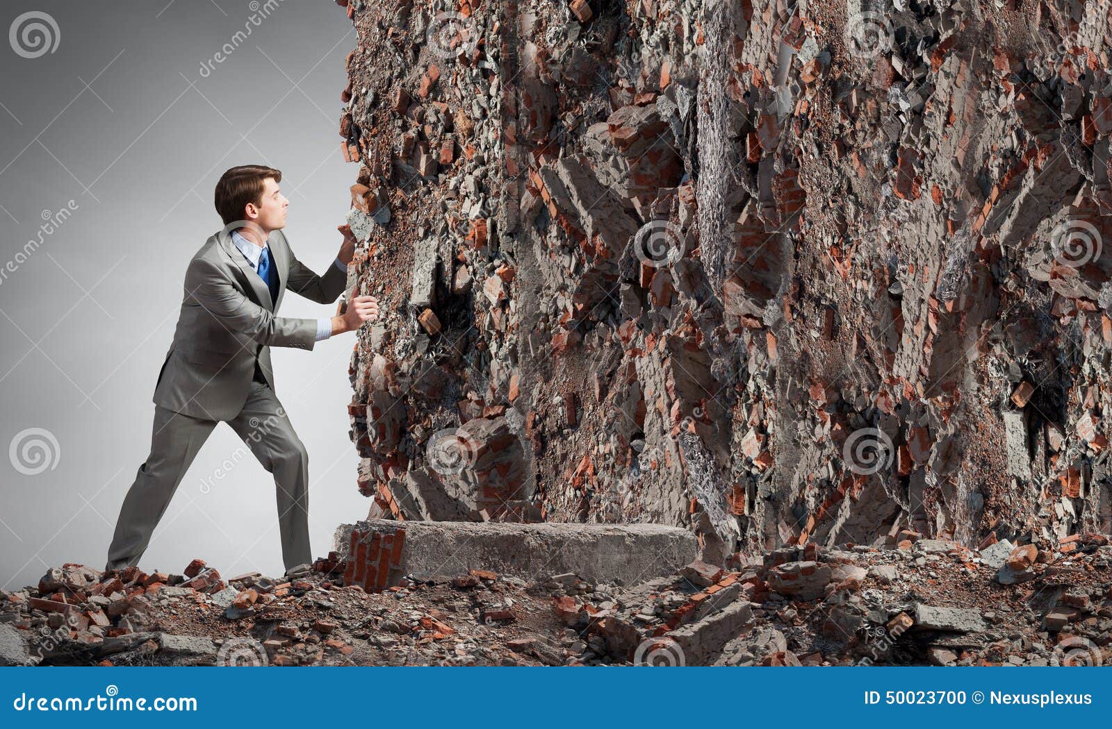 Facing difficulties! stock photo. Image of businessman - 50023700