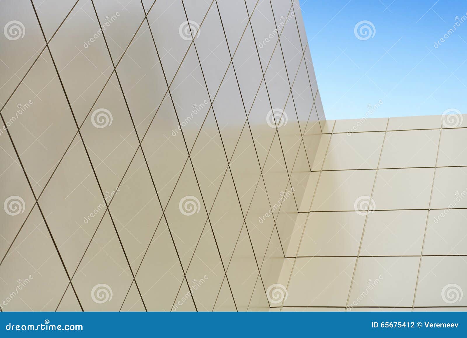 Facing Facade of the Composite Panels Stock Photo - Image of renovation ...