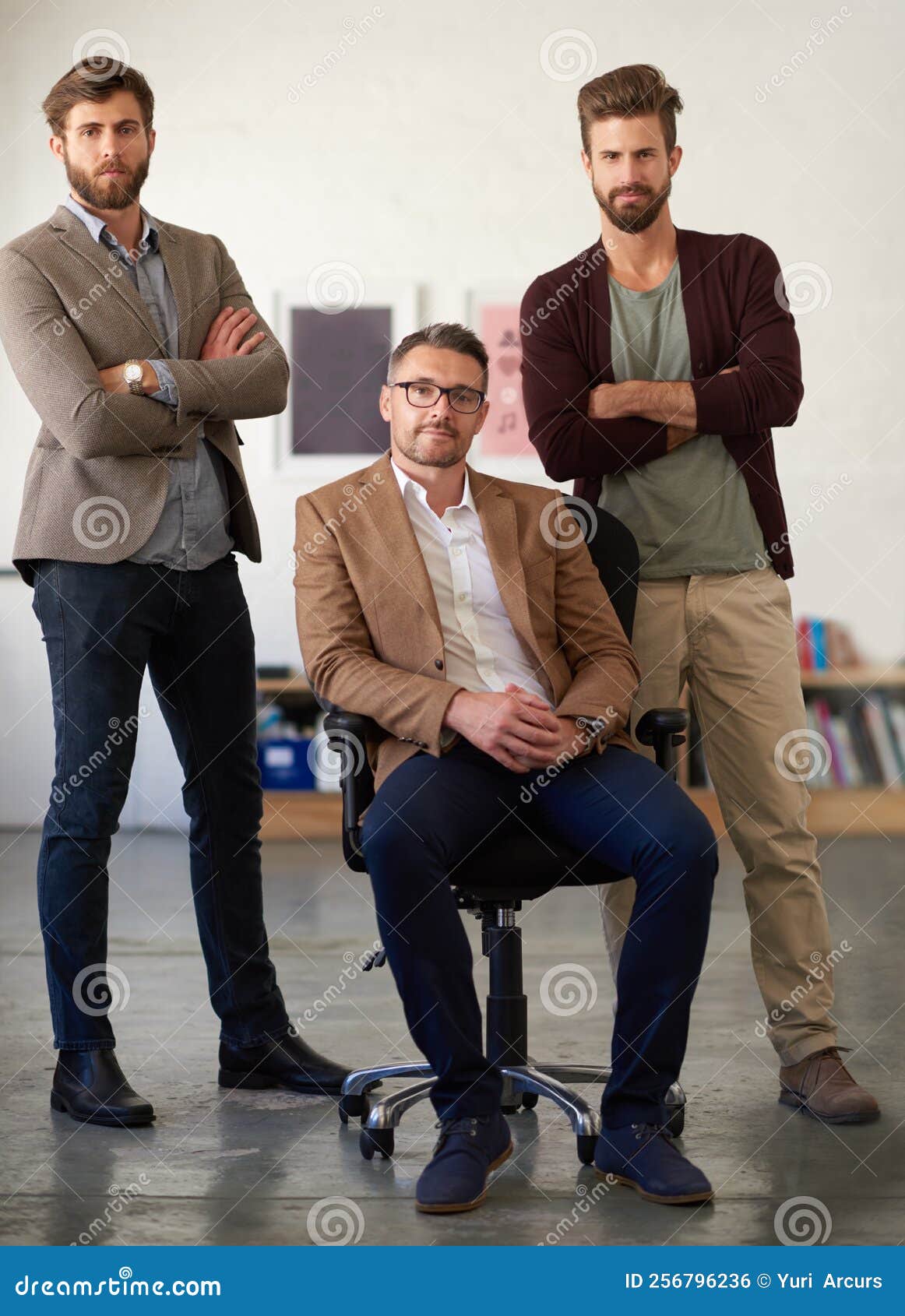Facing the Future Together. Creative Team of Professionals Posing for a ...