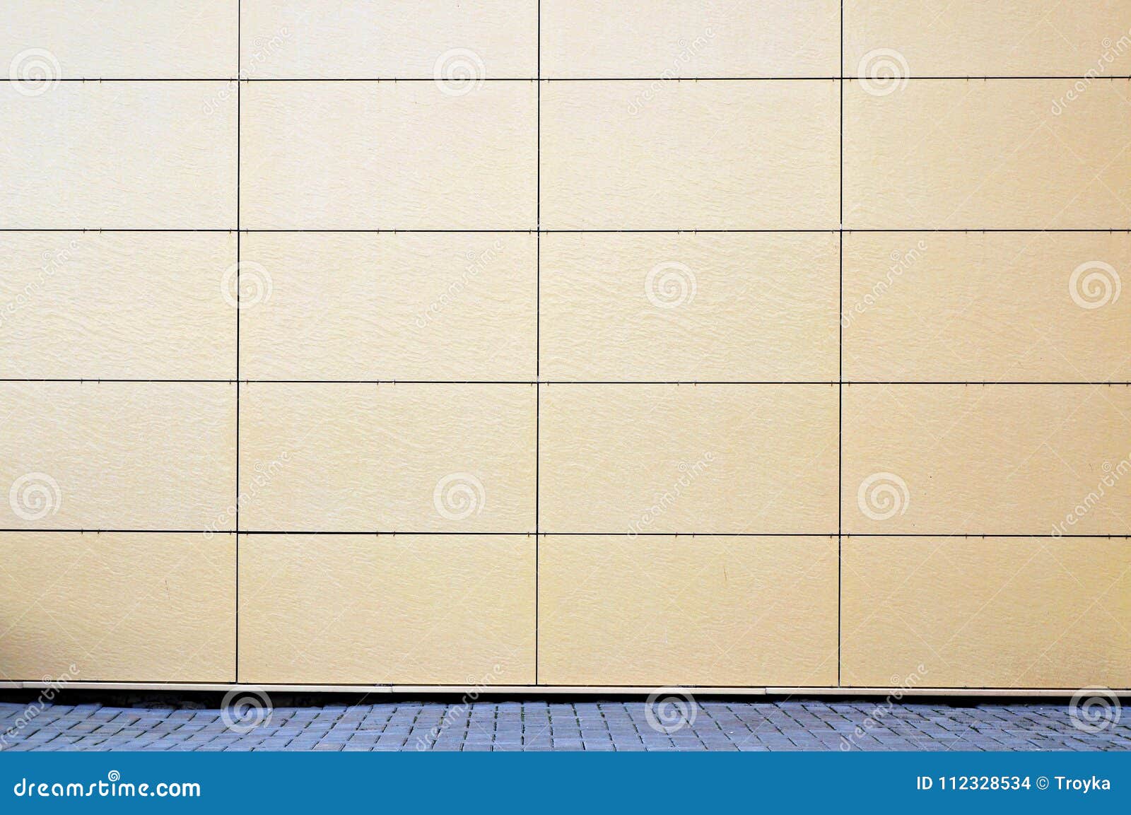Facing Panels on Wall of Modern Building. Stock Photo - Image of ...