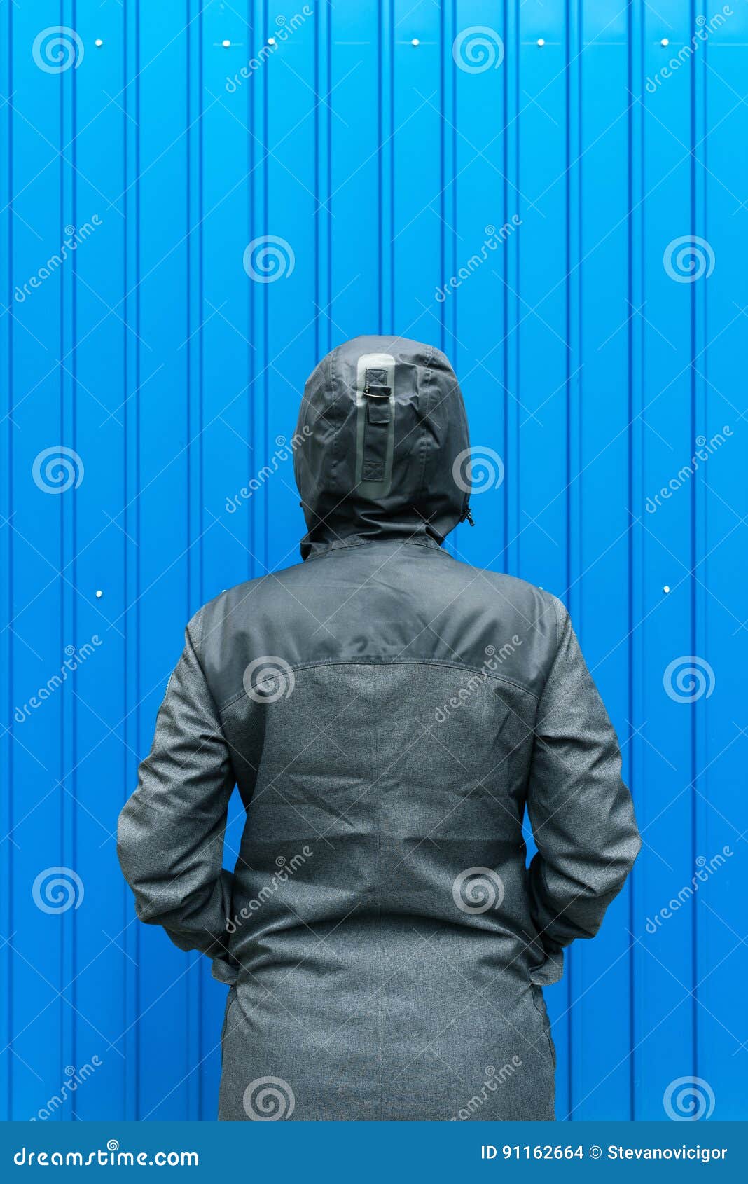 Woman In A Hooded Sweatshirt Front And Back View - Black Female Hood ...