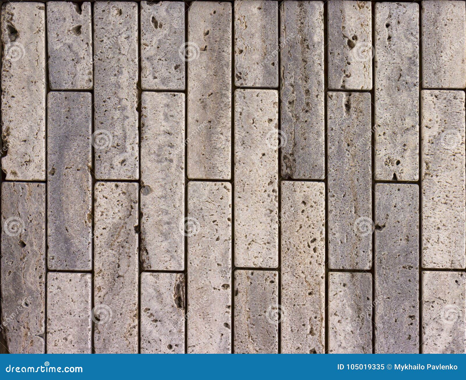 Facing Tile from Travertine with a Smooth Surface Stock Image - Image ...
