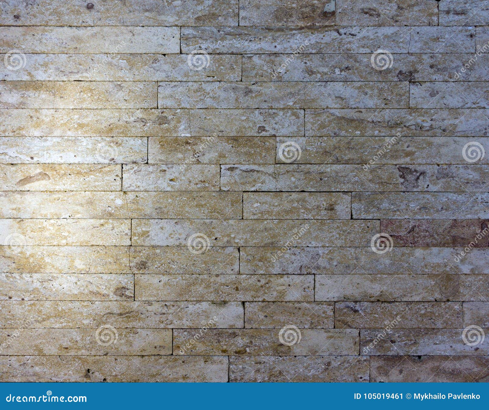Facing Tile from Travertine with a Smooth Surface Stock Image - Image ...