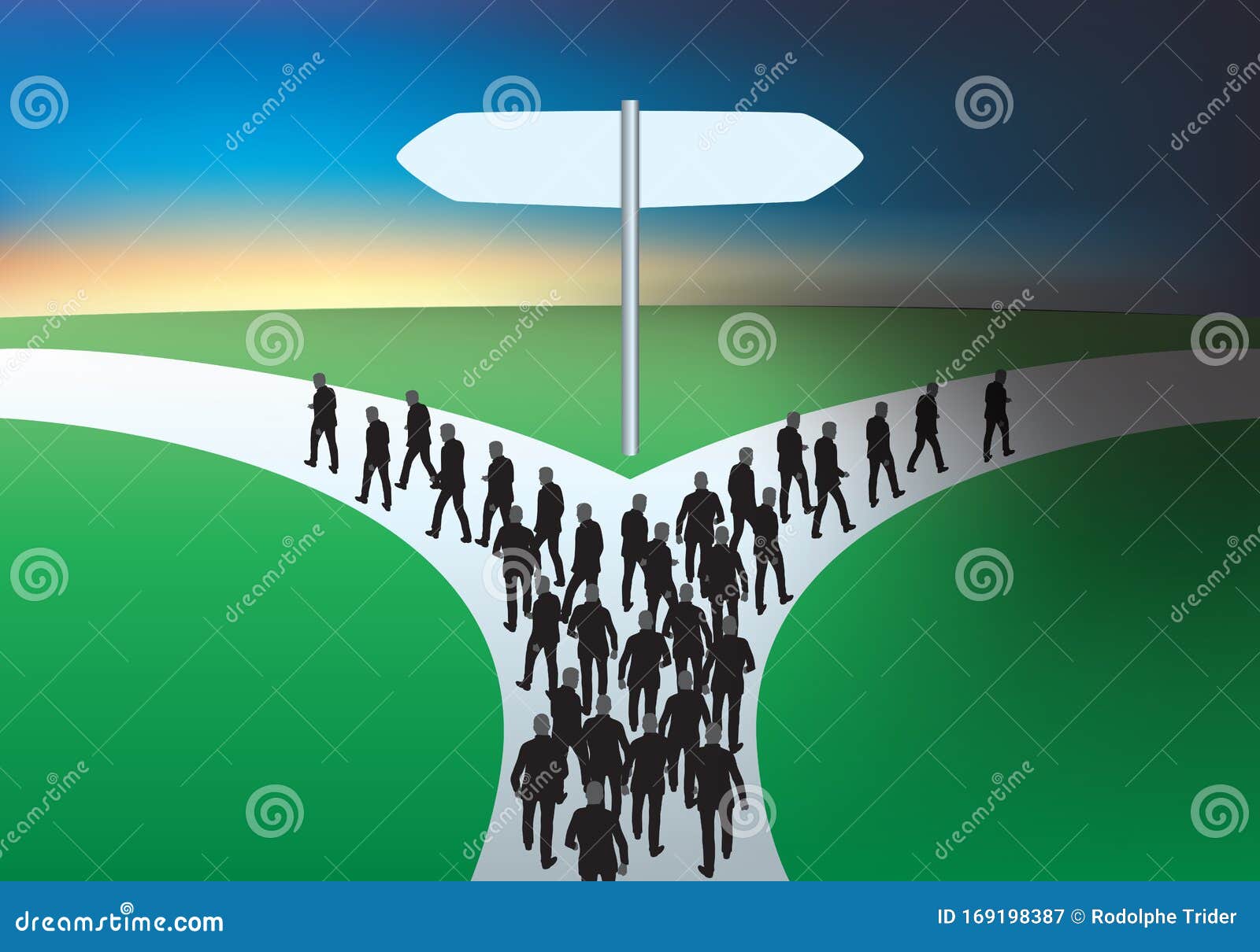 Facing Two Opposite Directions, One Group Makes the Right Decision and ...