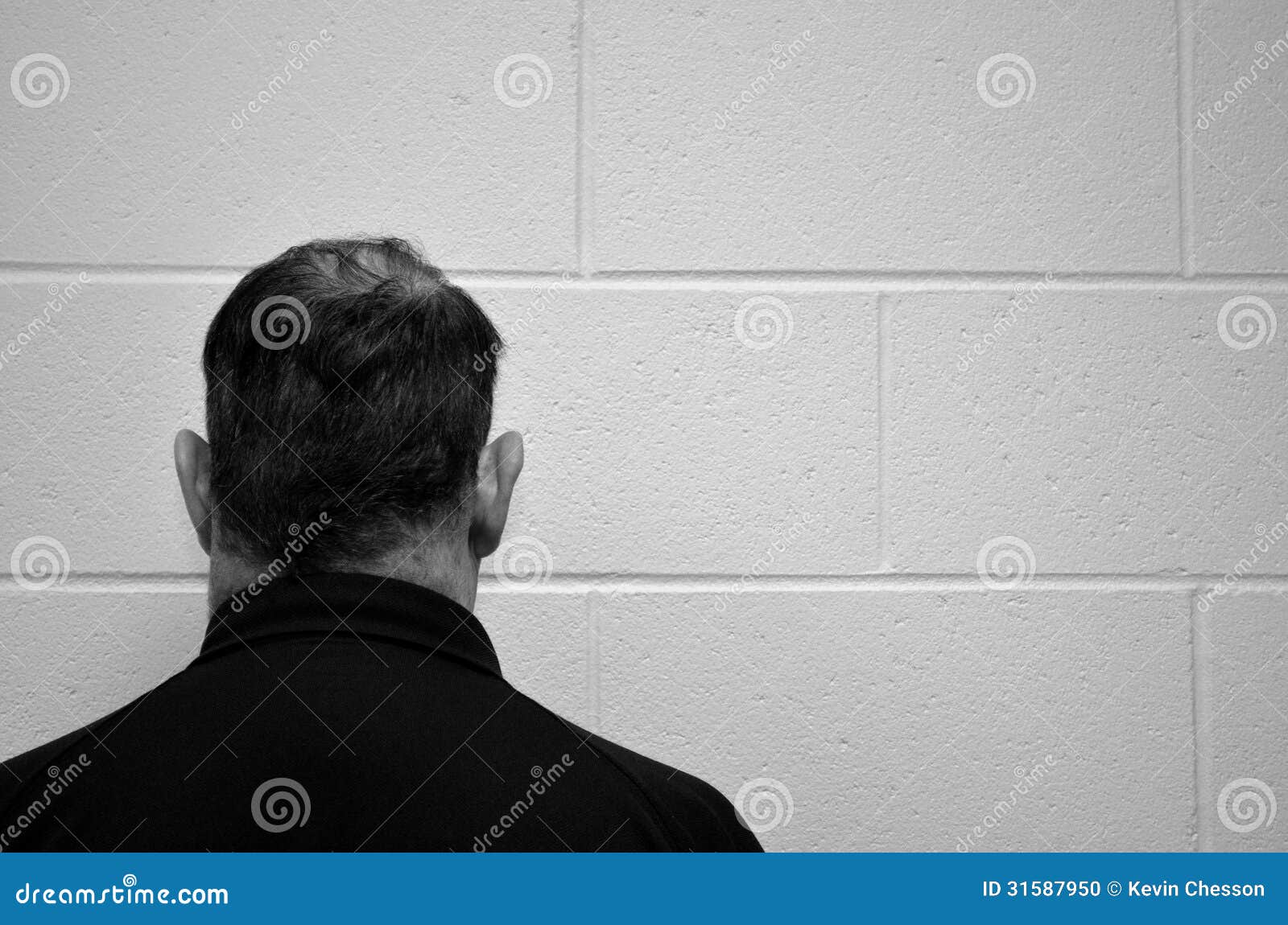 Facing the wall stock photo. Image of hair, ears, trapped - 31587950