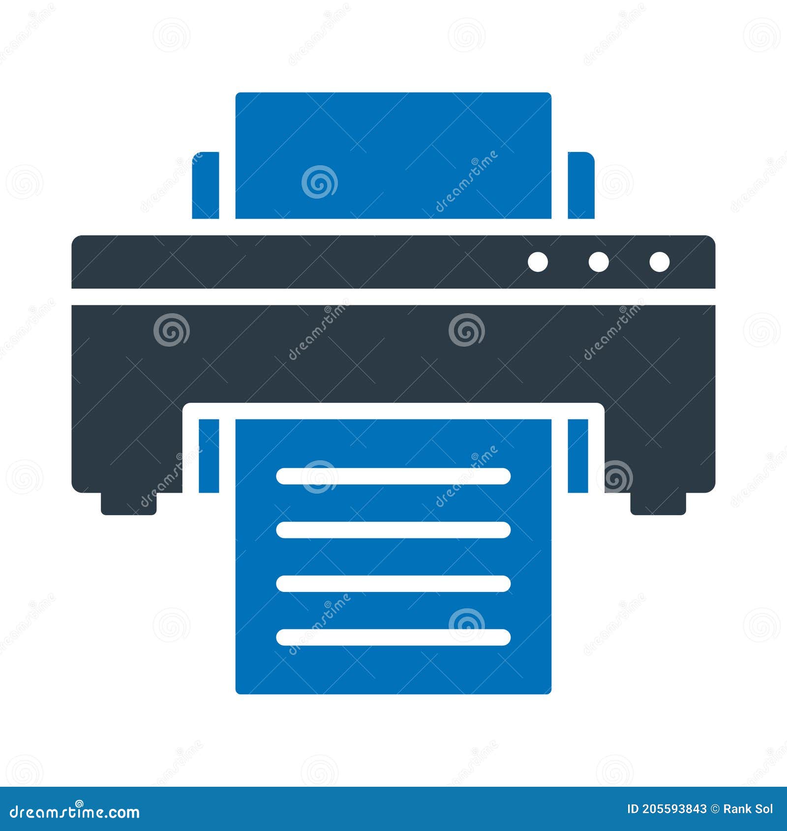 Facsimile, Facsimile Machine Vector Icon Which Can Easily Modify Stock ...