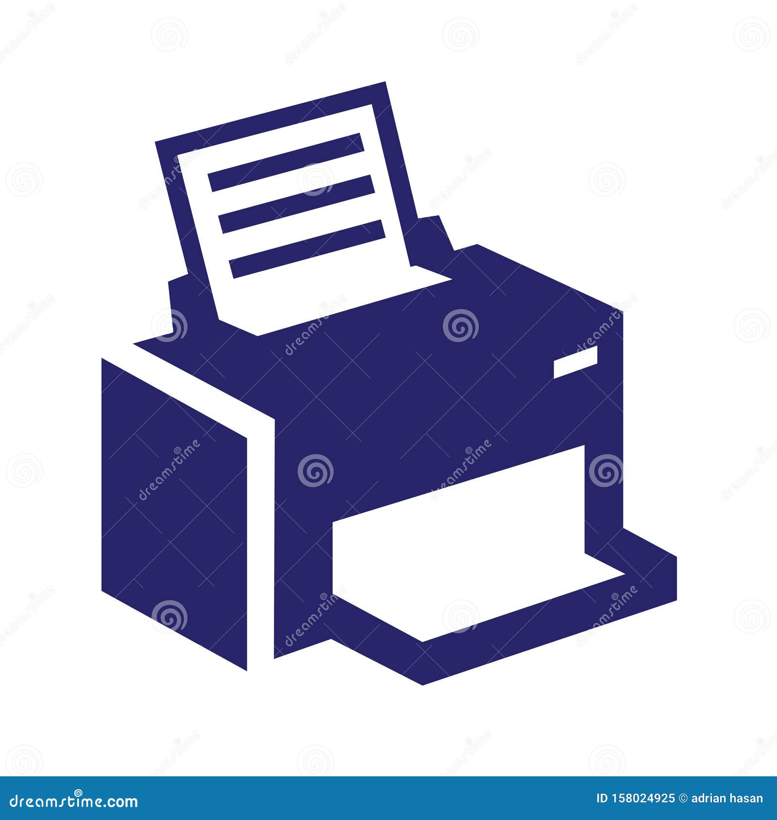 Facsimile Simpel Logo Icon Vector Ilustratie Vector Illustratie ...