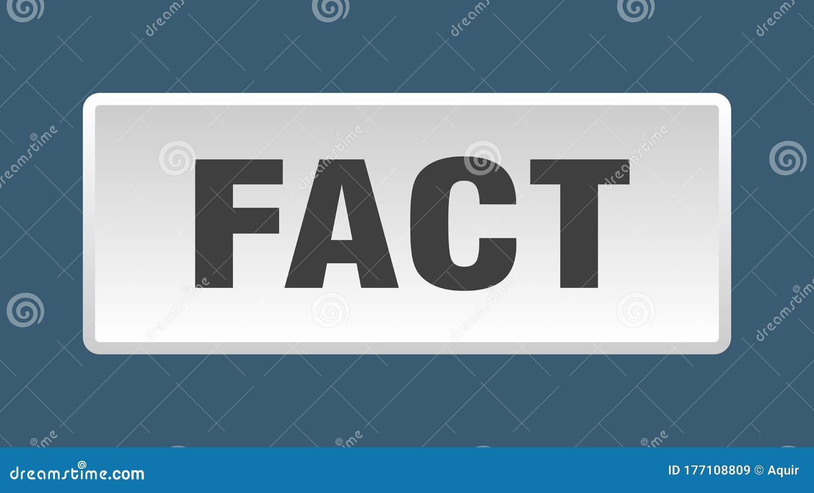Fact Button. Fact Square Isolated Push Button Stock Vector ...