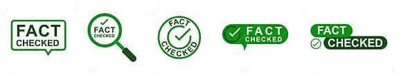 Fact Check Stamps and Illustration Vector for Different Medium Tick ...