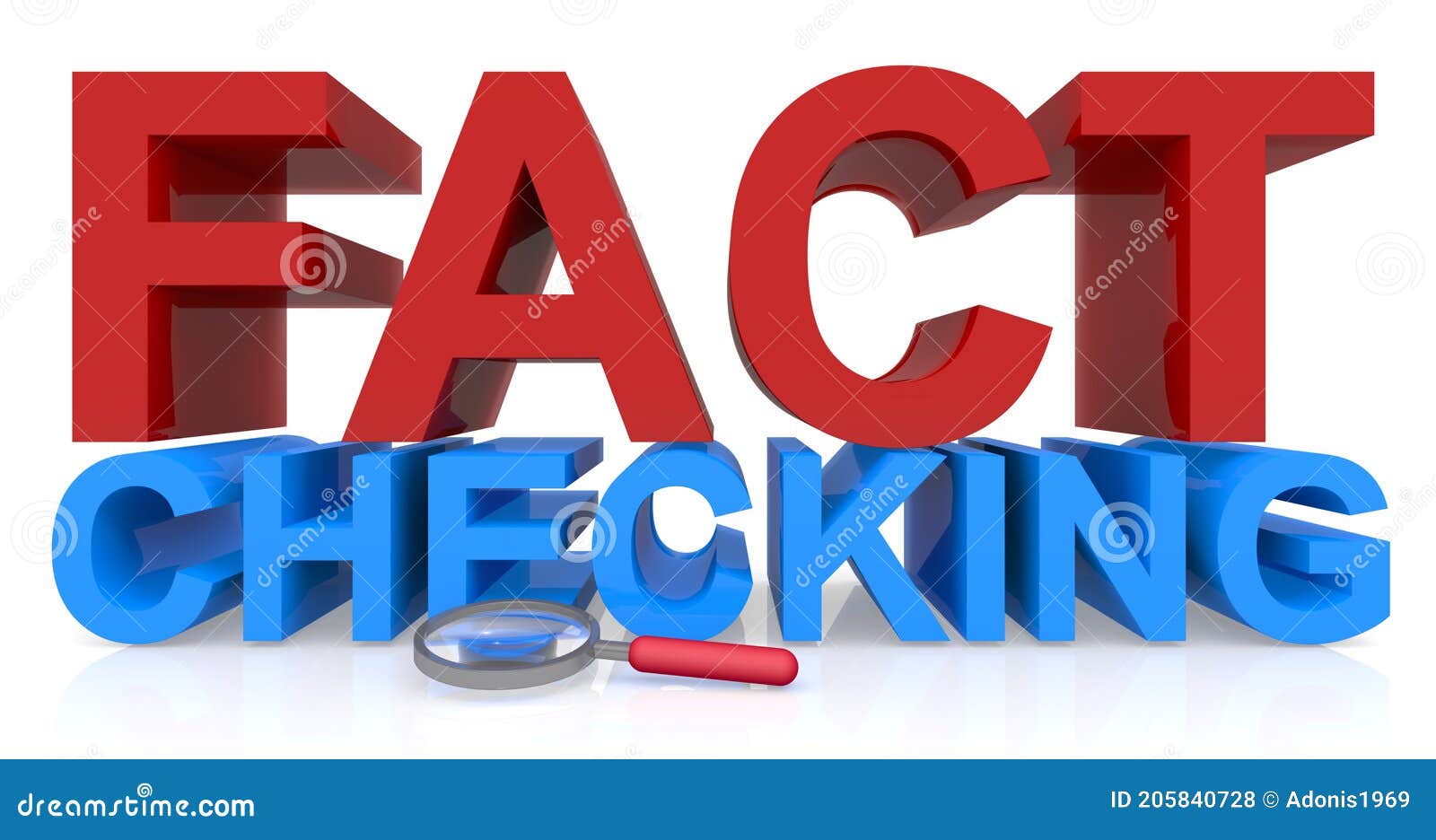 Fact Checking On White Stock Photo | CartoonDealer.com #205840728