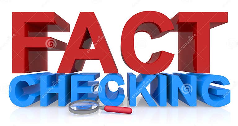 Fact checking on white stock illustration. Illustration of ...