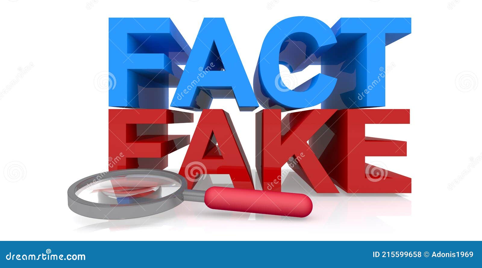 Fact fake on white stock photo. Image of change, cognition - 215599658