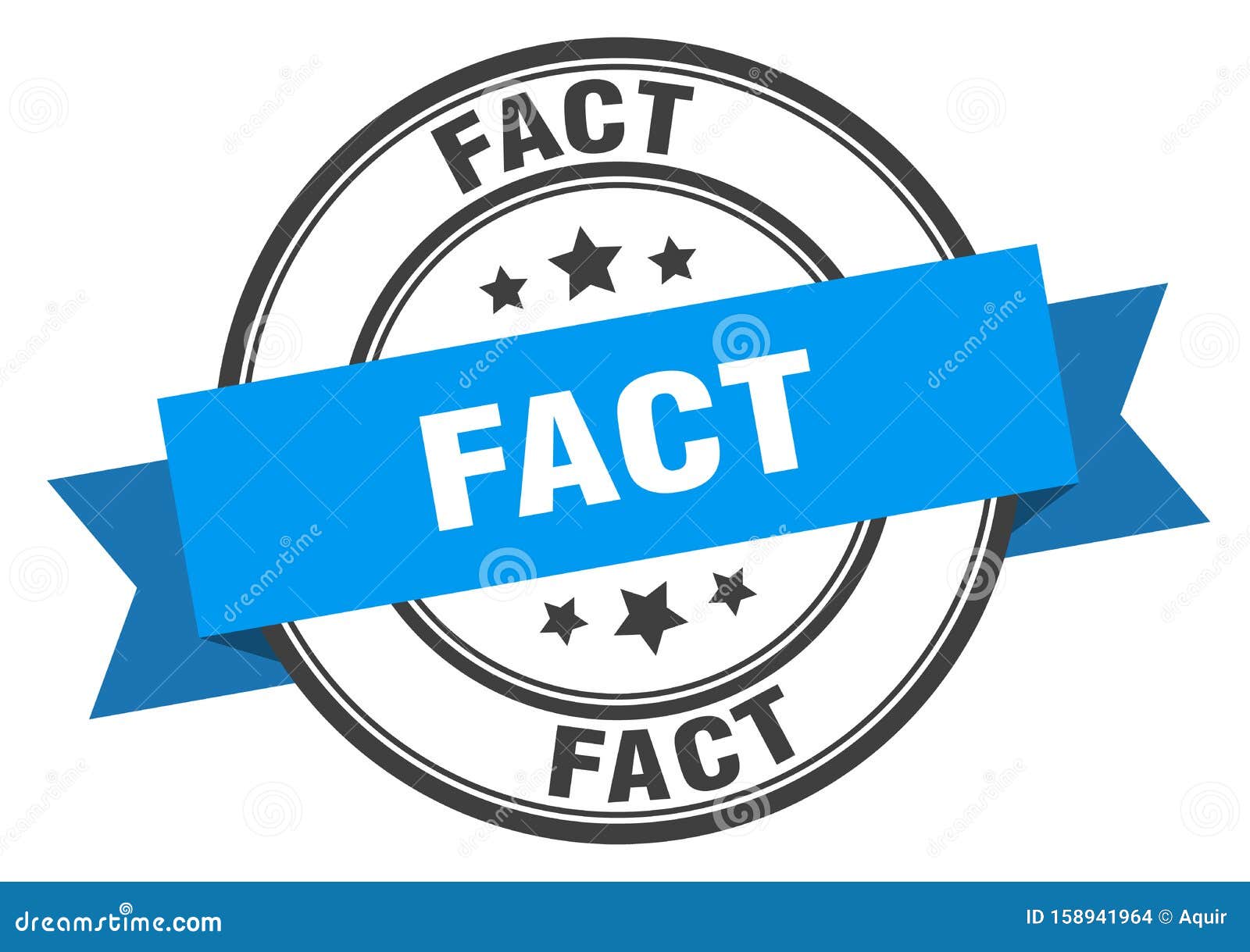 Fact label stock vector. Illustration of blue, label - 158941964