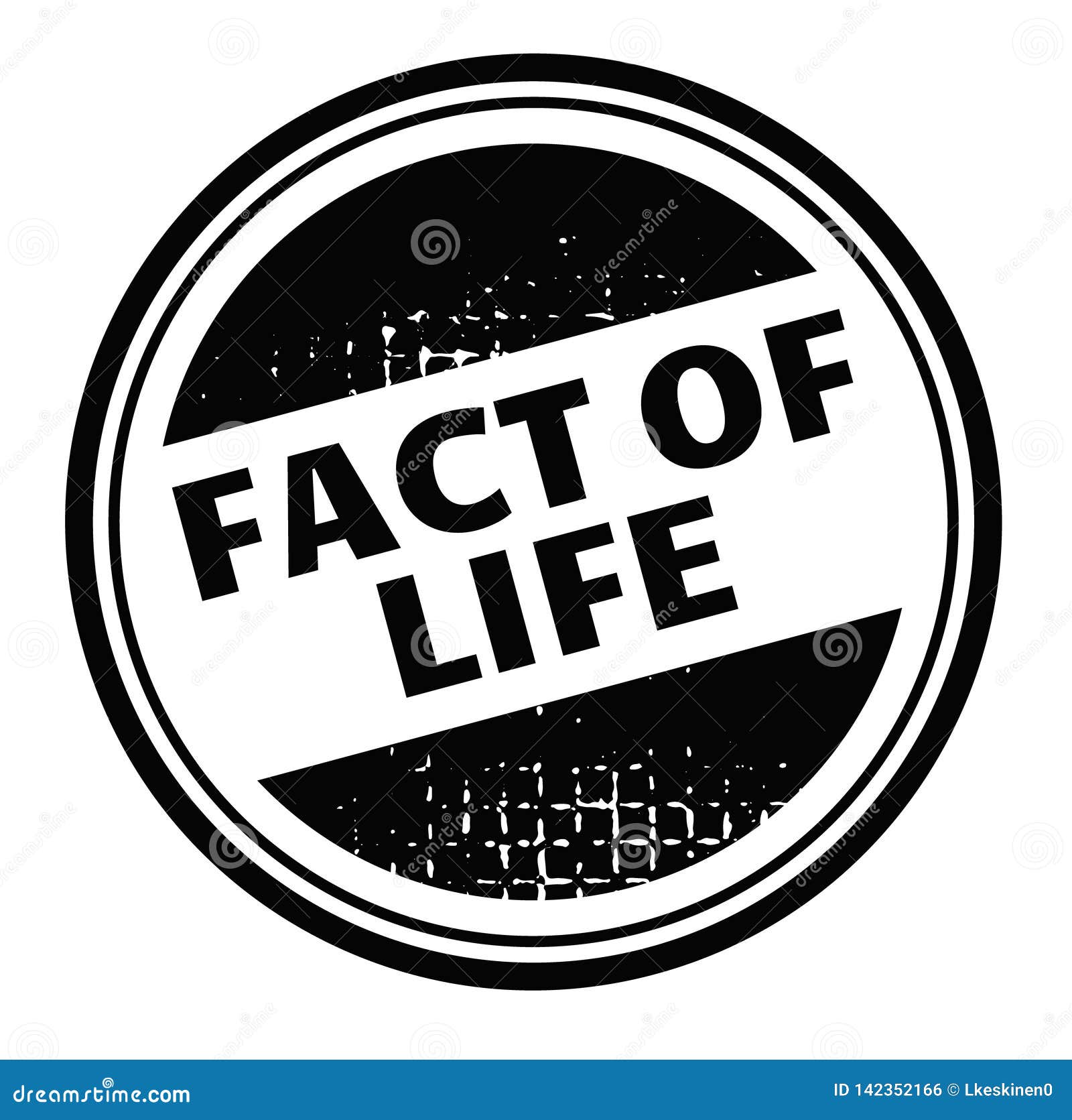 Fact of Life Advertising Sticker Stock Vector - Illustration of board ...