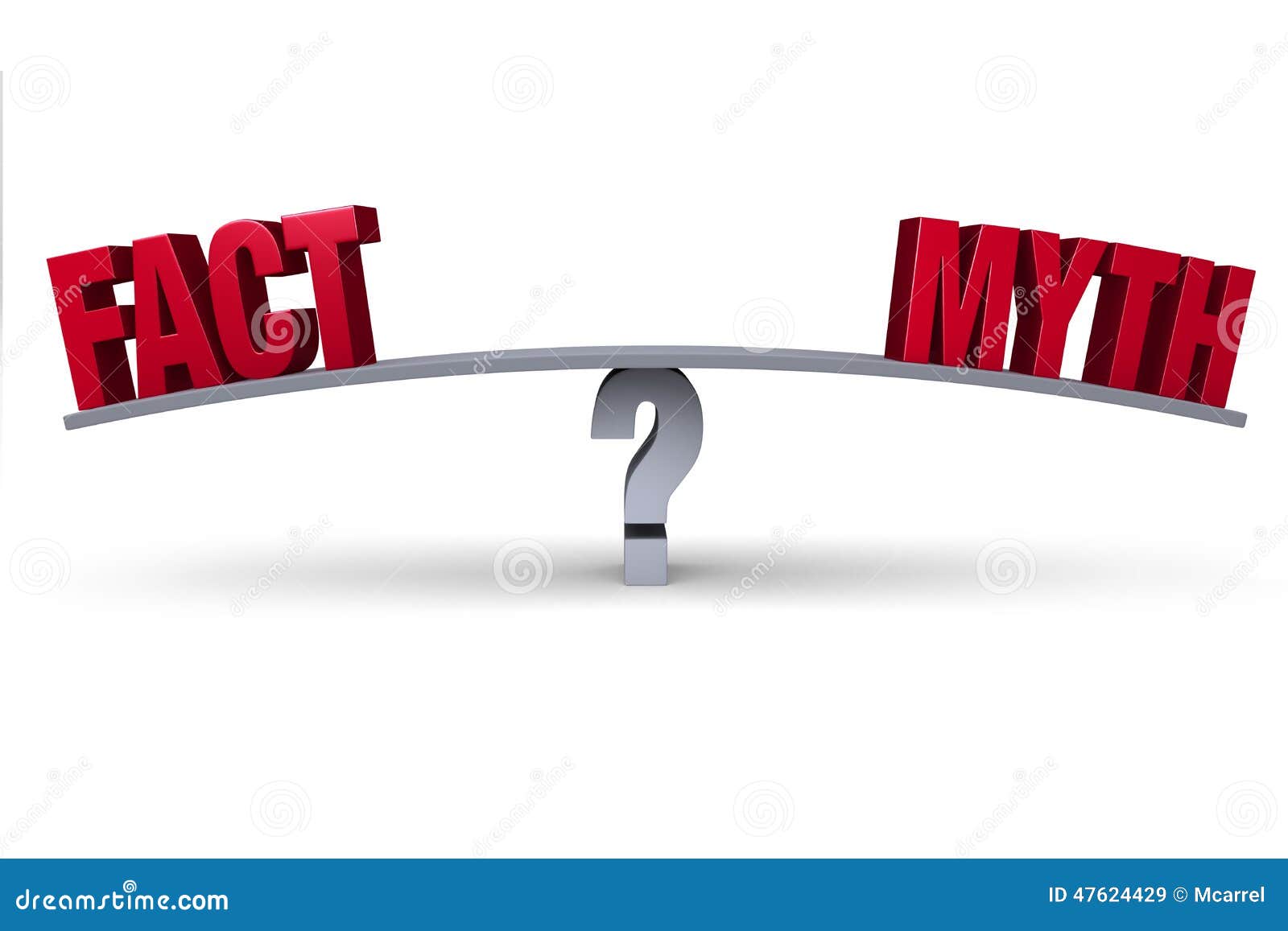 Fact Or Myth Stock Illustration Illustration Of Falsehood 47624429