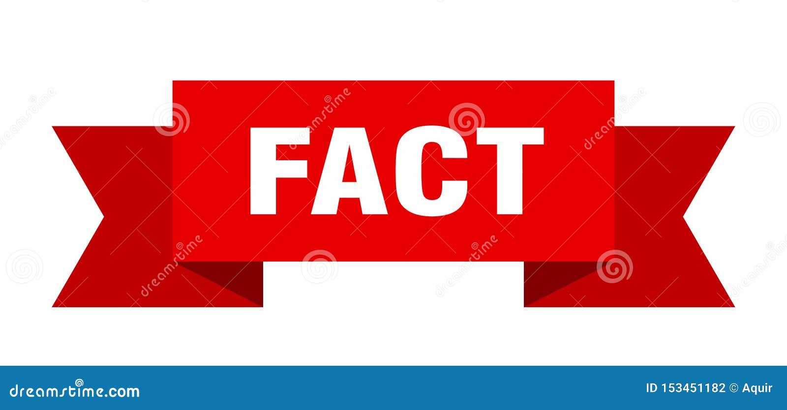 Fact Ribbon. Cartoon Vector | CartoonDealer.com #153900531