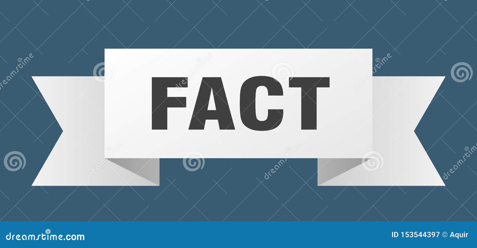 Fact ribbon. stock vector. Illustration of graphic, band - 153544397