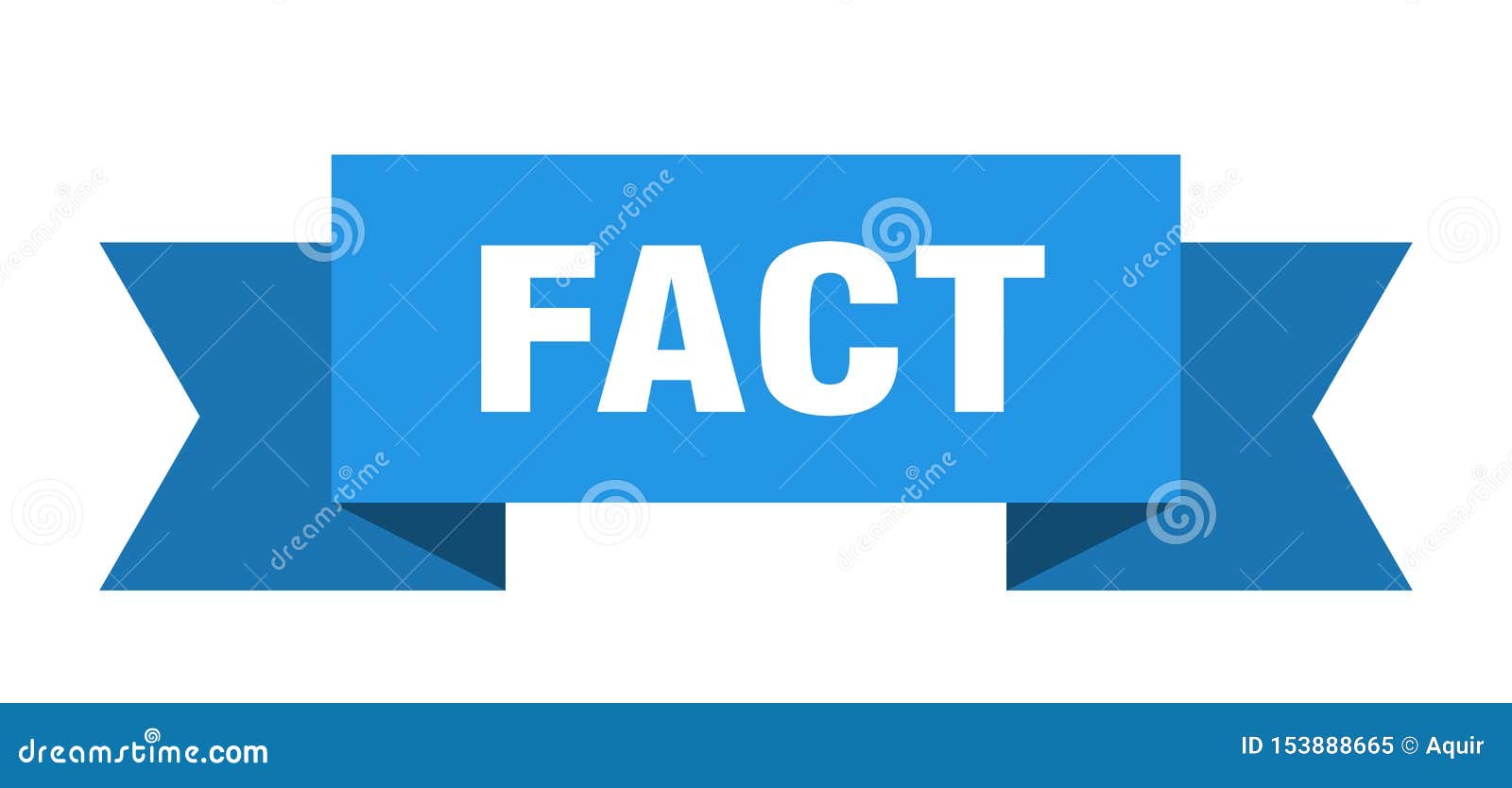Fact ribbon. stock vector. Illustration of fact, label - 153888665