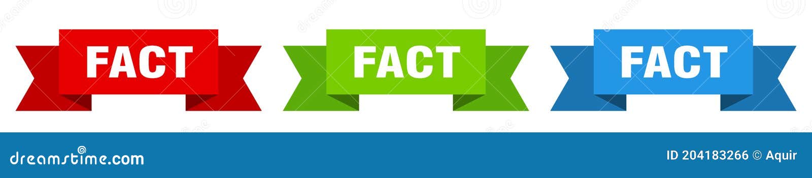 Fact Ribbon. Fact Isolated Paper Sign. Banner Stock Vector ...
