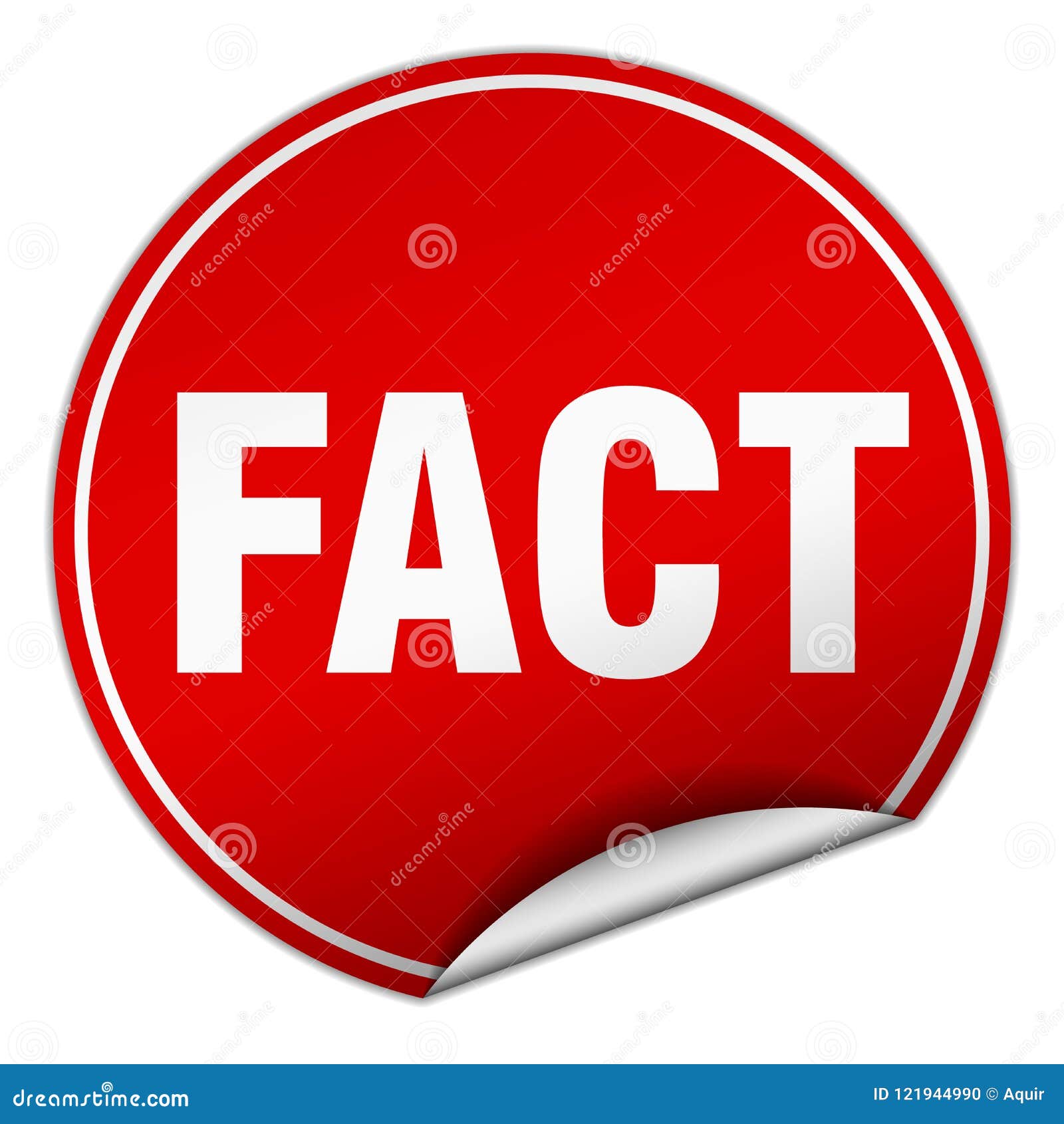 Fact Sticker Vector Illustration | CartoonDealer.com #121944990