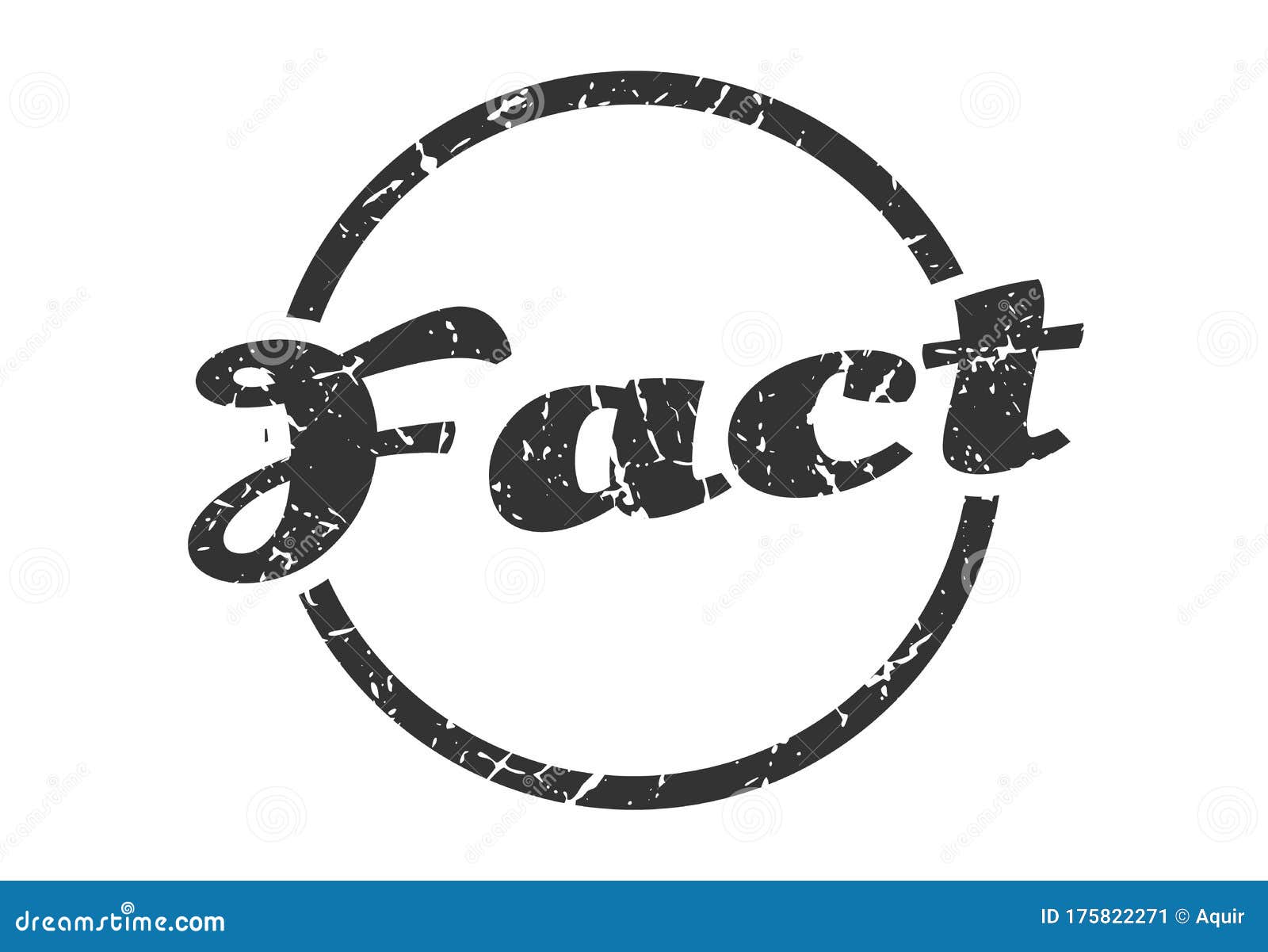 Fact Sign. Fact Round Vintage Stamp Stock Vector - Illustration of ...