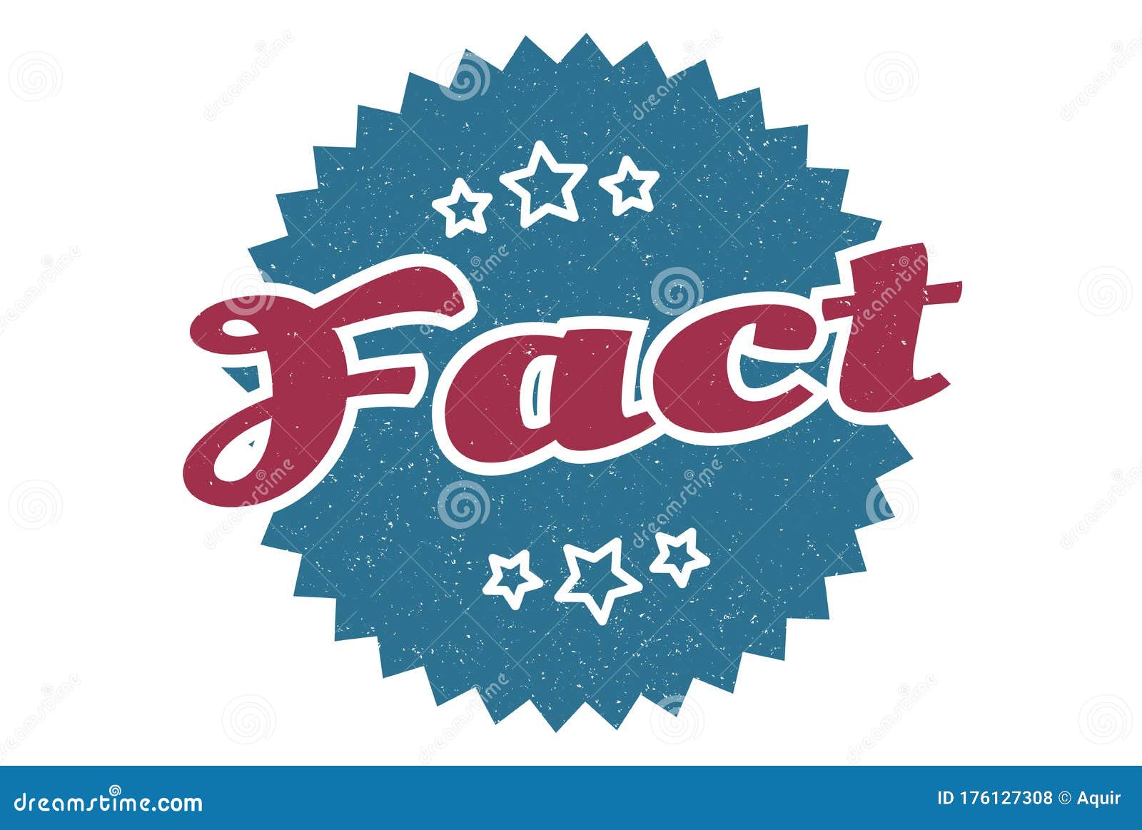 Fact Sign. Fact Vintage Retro Label Stock Vector - Illustration of ...