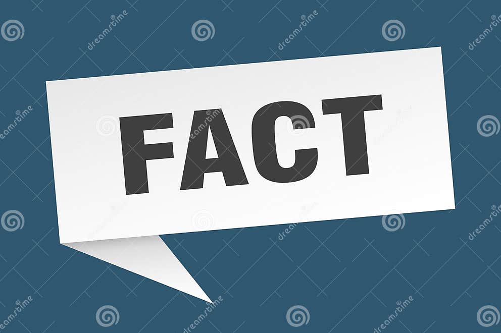 Fact speech bubble. stock vector. Illustration of isolated - 153950192