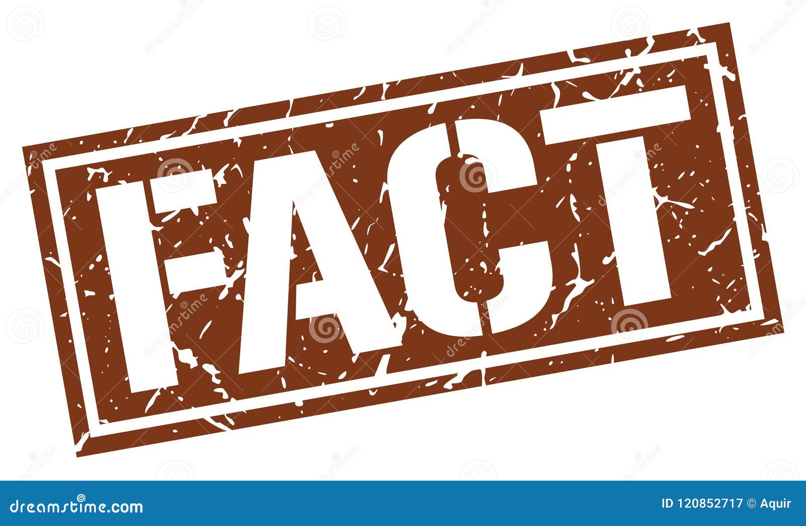 Fact stamp stock vector. Illustration of vintage, rubber - 120852717