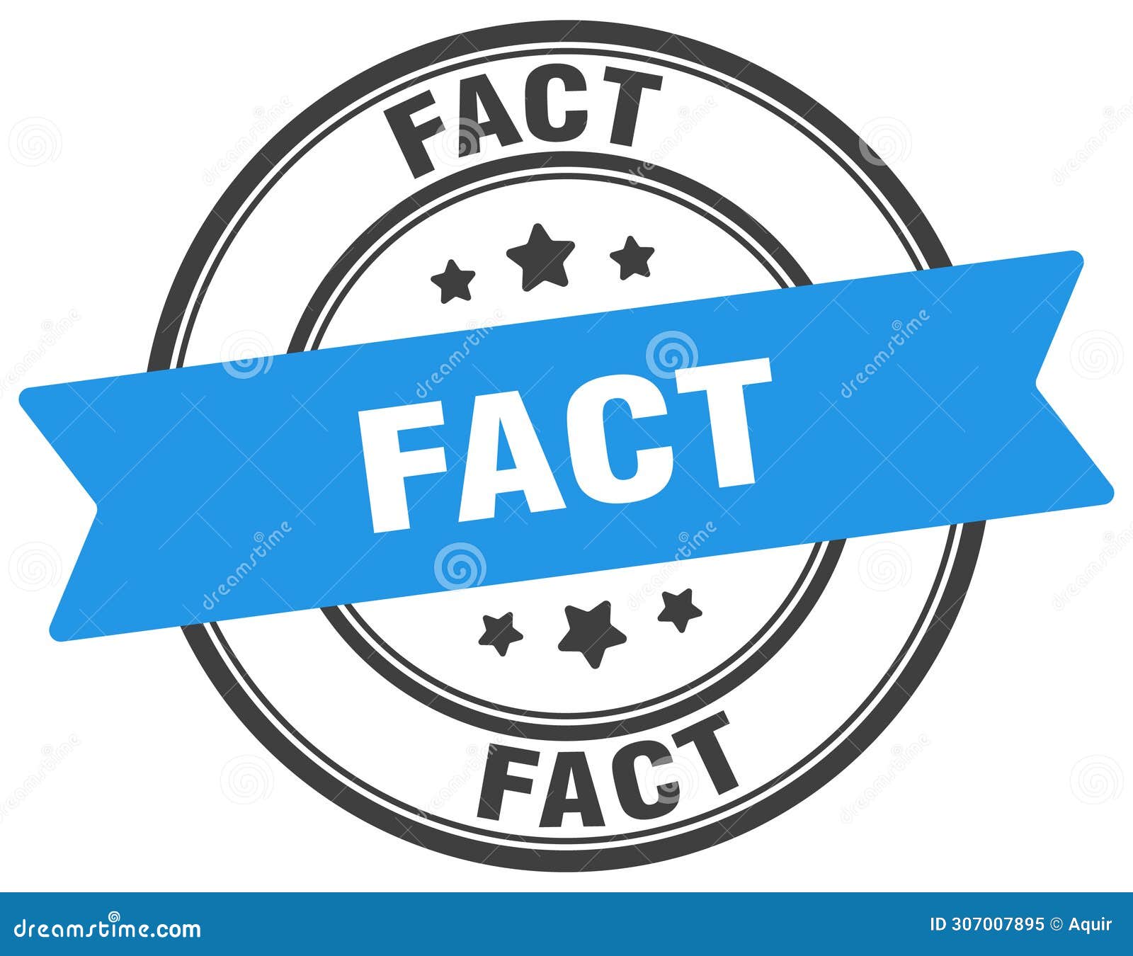 Fact Stamp. Fact Label on Transparent Background. Round Sign Stock ...
