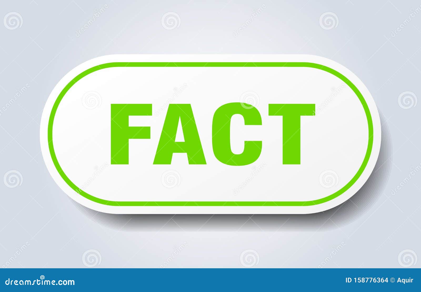 Fact Sticker Vector Illustration | CartoonDealer.com #121944990