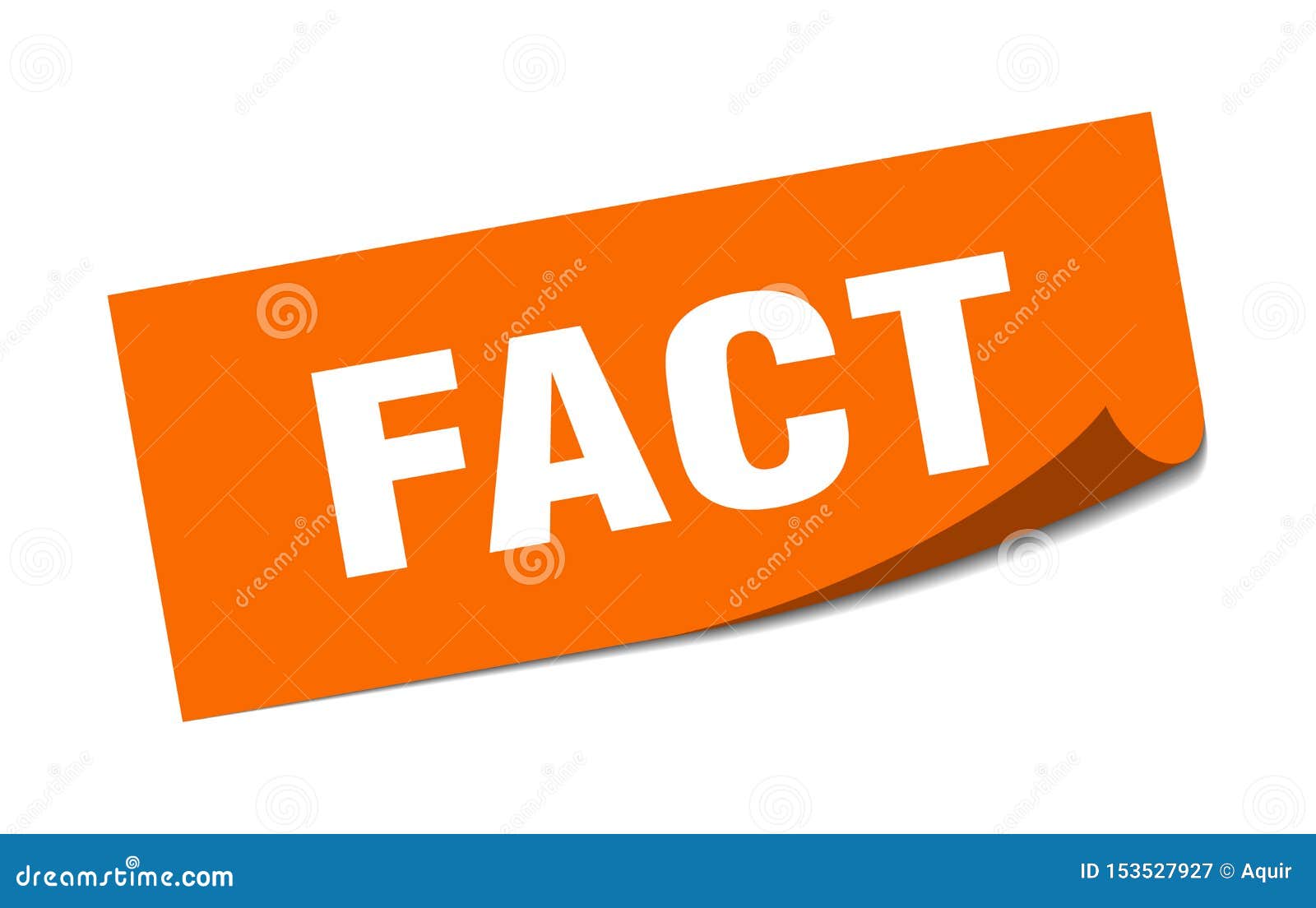 Fact sticker. stock vector. Illustration of fact, vector - 153527927