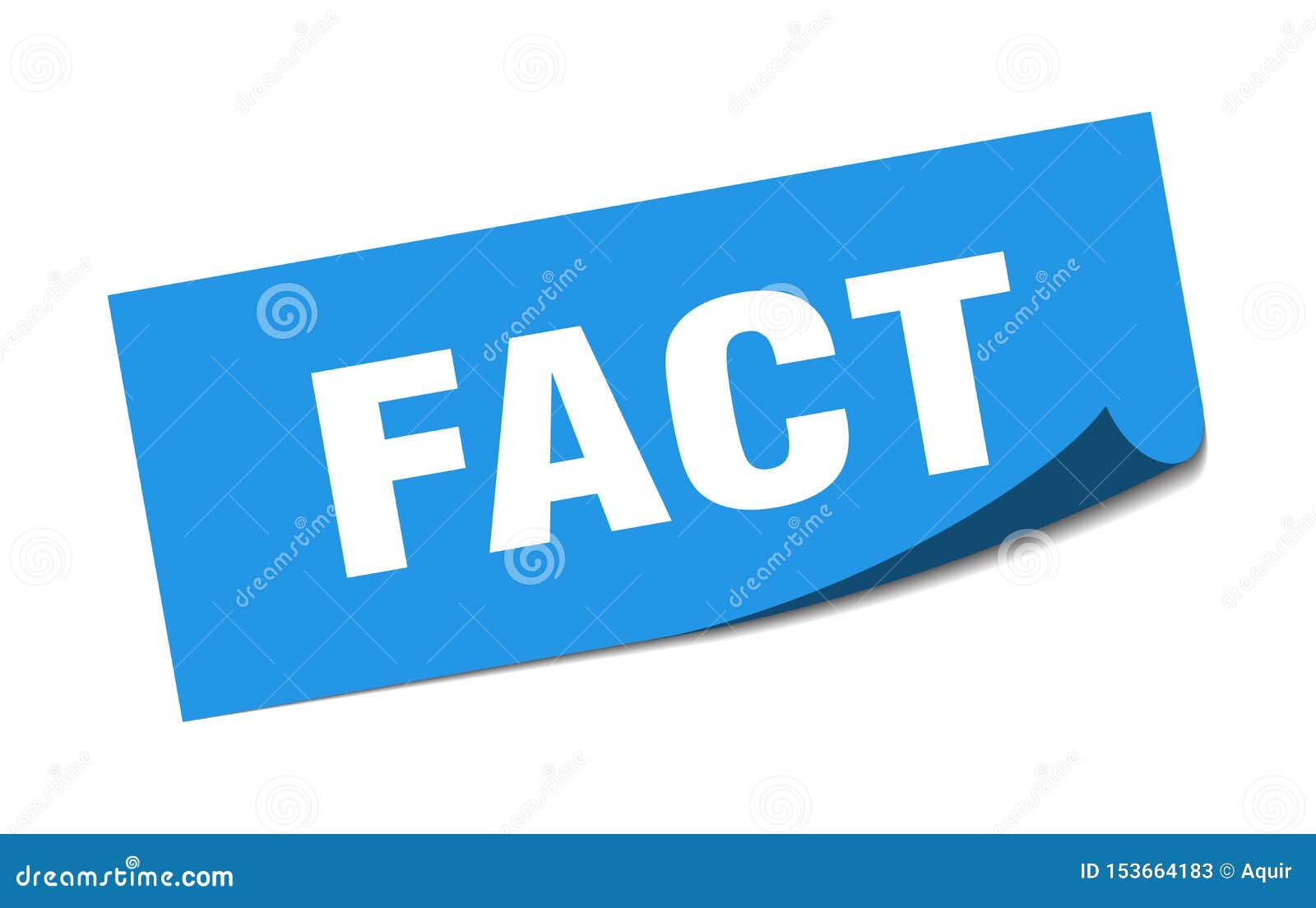 Fact sticker. stock vector. Illustration of insignia - 153664183