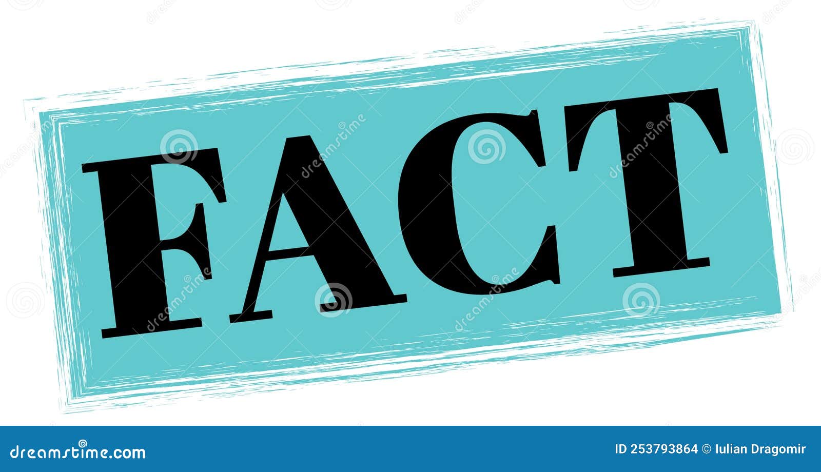 FACT Text Written on Blue-black Stamp Sign Stock Illustration ...