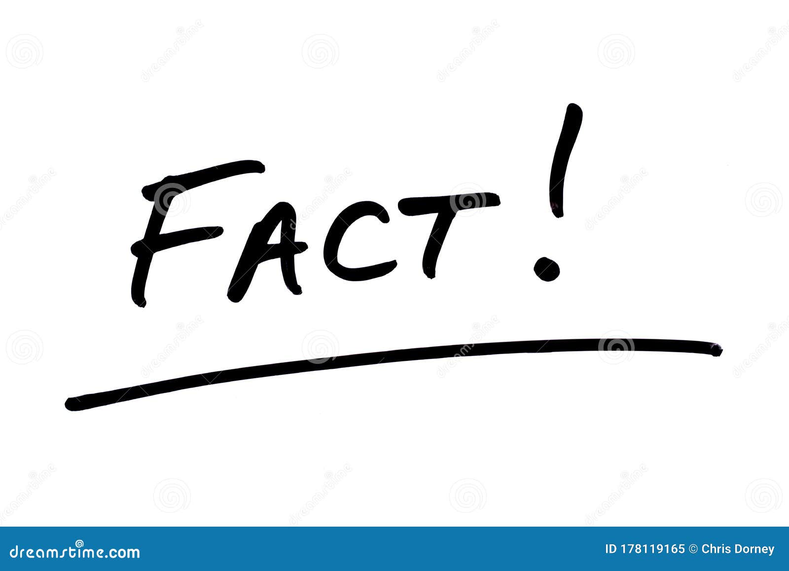 FACT stock illustration. Illustration of reminder, background - 178119165